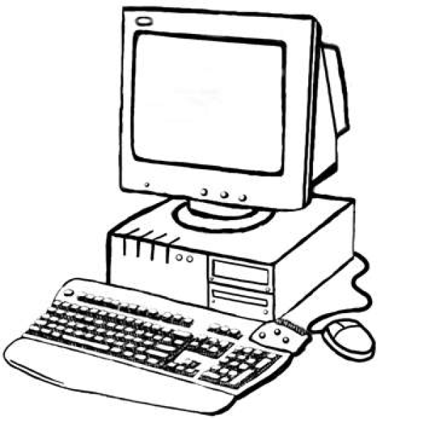 Computer Parts To Color Clipart Drawing and other clipart images on ...